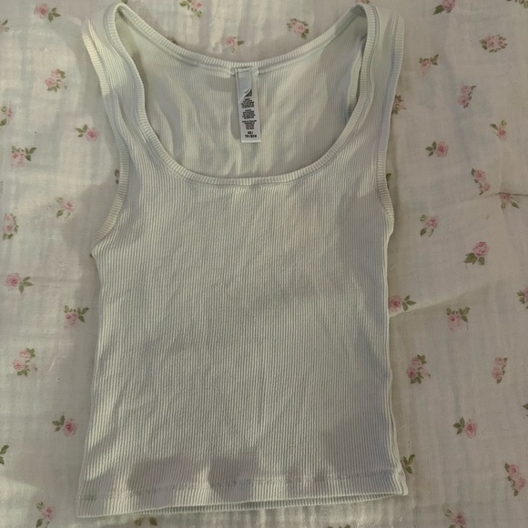 SKIMS | Tops | Skims Ribbed Tank Top Light Blue | Poshmark